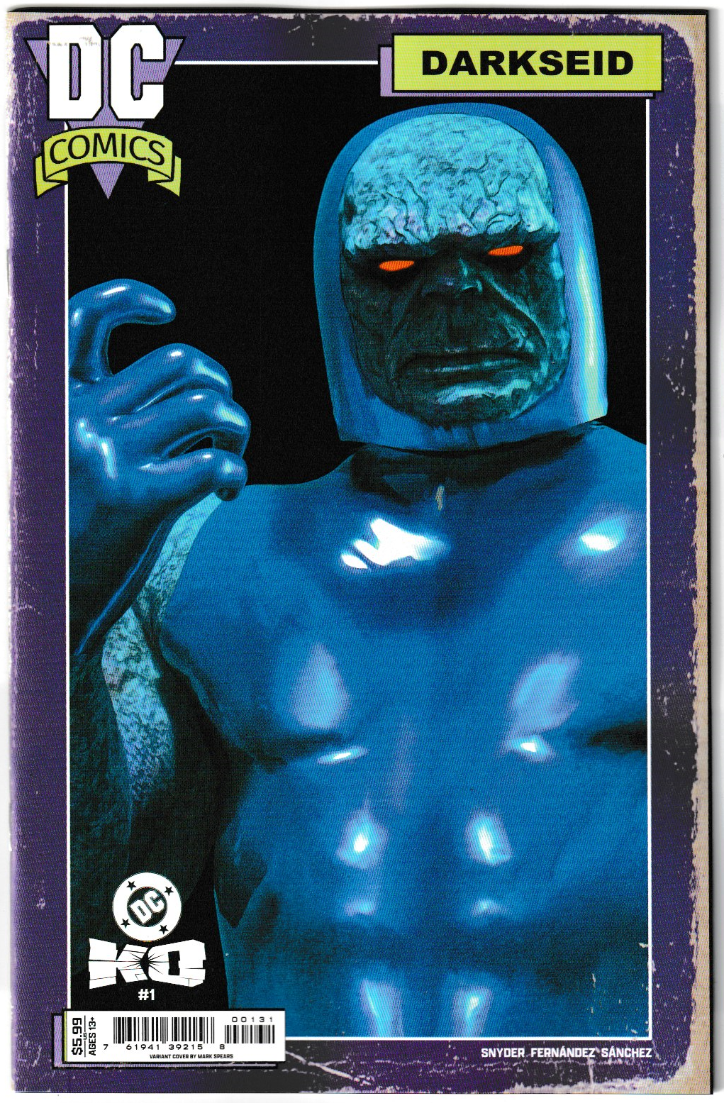 DC K.O. #1 (OF 5) Cover I Mark Spears Darkseid Card stock Variant (DC ...