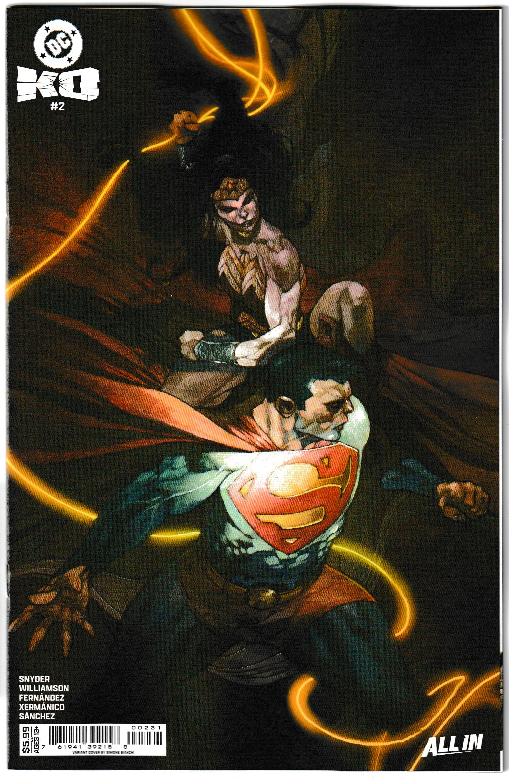 DC K.O. #2 (of 5) Cvr E Simone Bianchi Card Stock Var (DC Comics 2025 ...