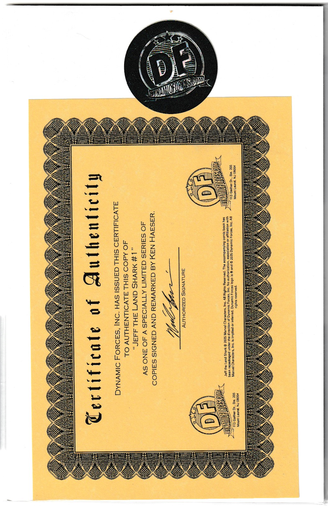 Jeff the Land Shark #1 Blank Variant Signed and Remarked by Ken Haeser ...